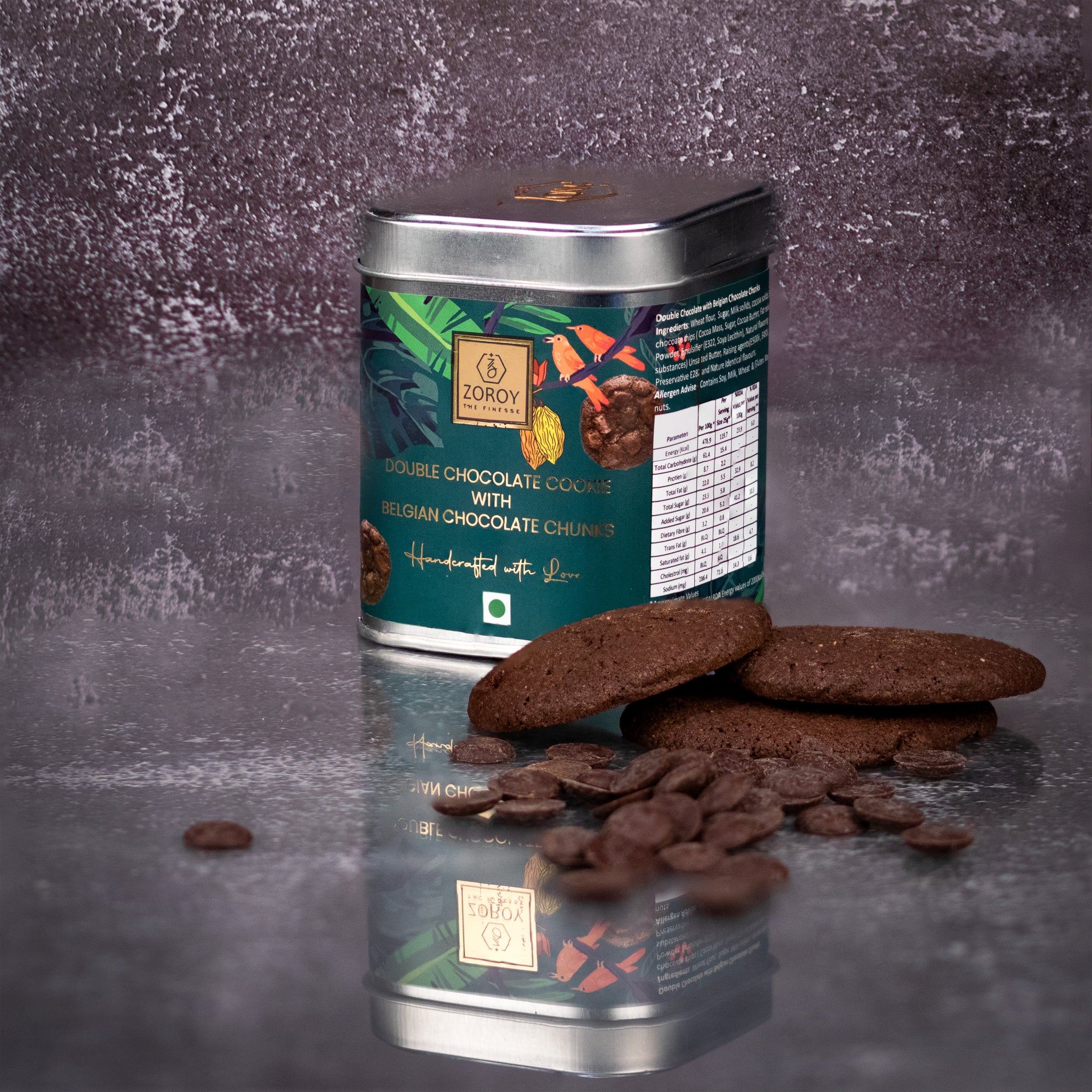 ZOROY THE FINESSE Double chocolate with Belgian Chocolate chunk cookie